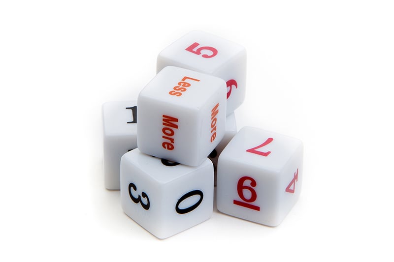 how dice are numbered