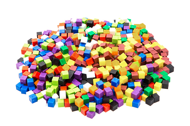 Plastic Cubes, 1 cm