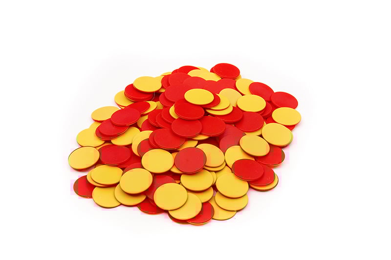 Red & Yellow Two-Sided Counters