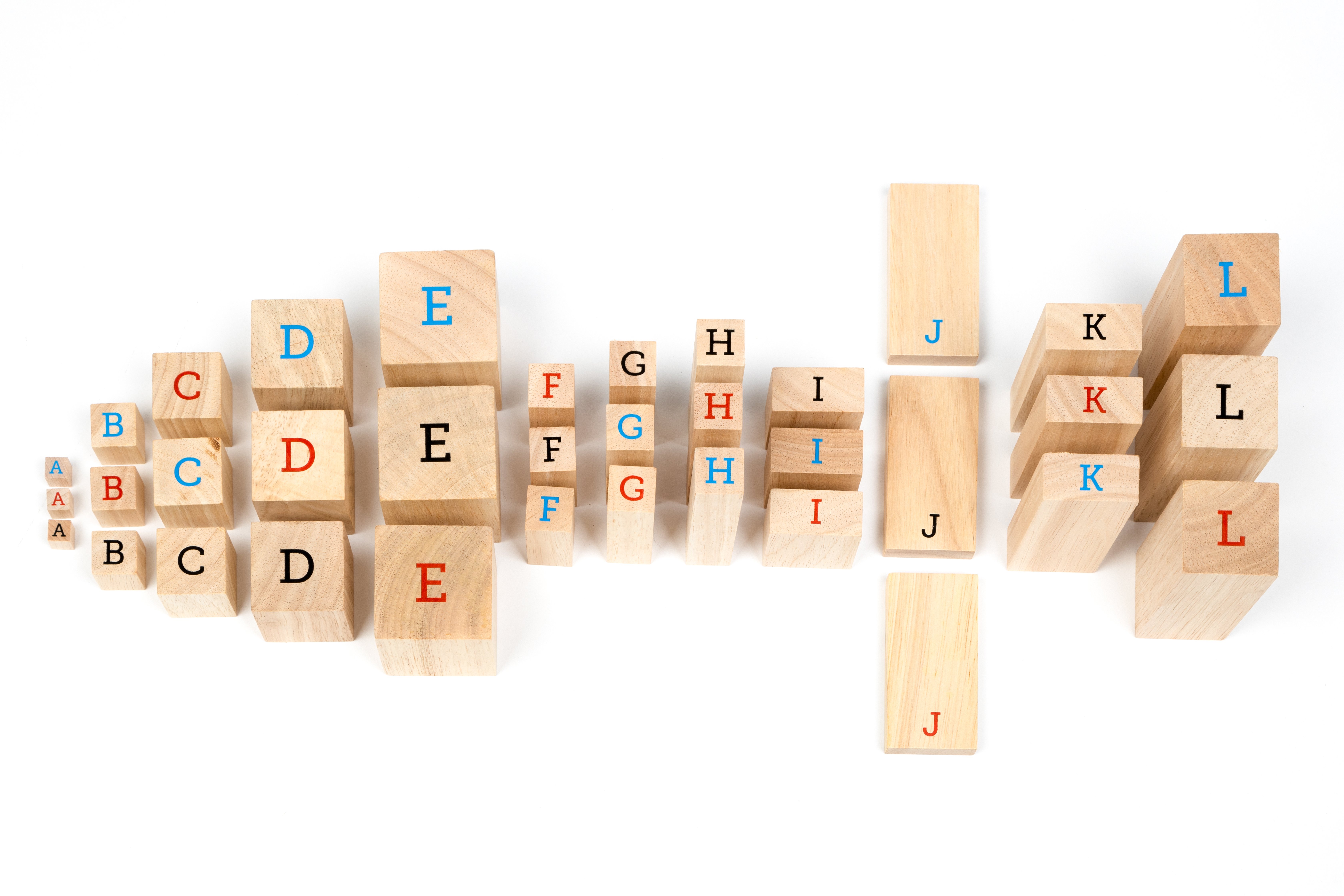 Wooden Geoblocks, Rectangular Prisms (3 sets)